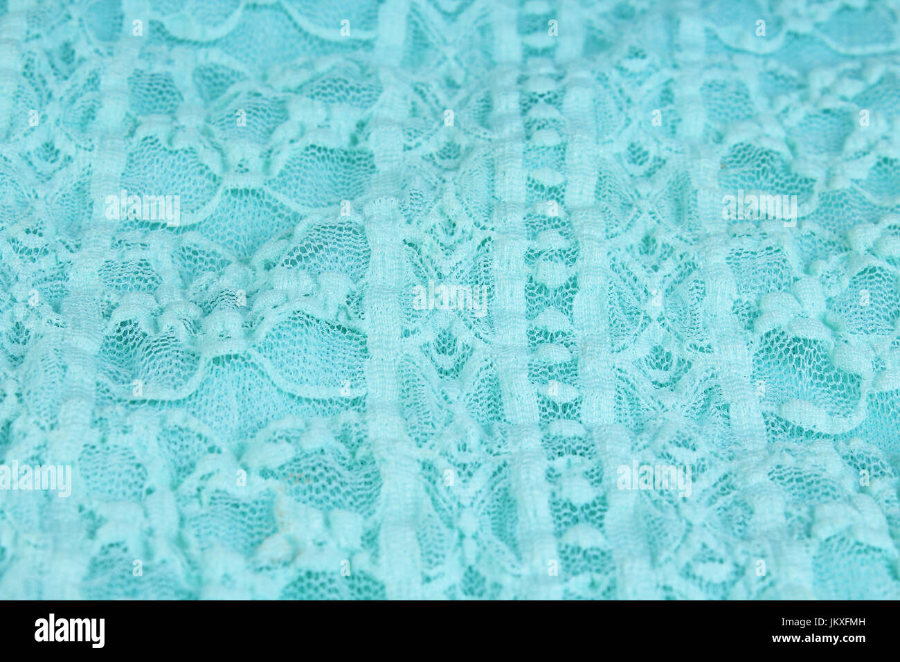 Blue lace fabric closeup texture pattern studio photo background Stock ...