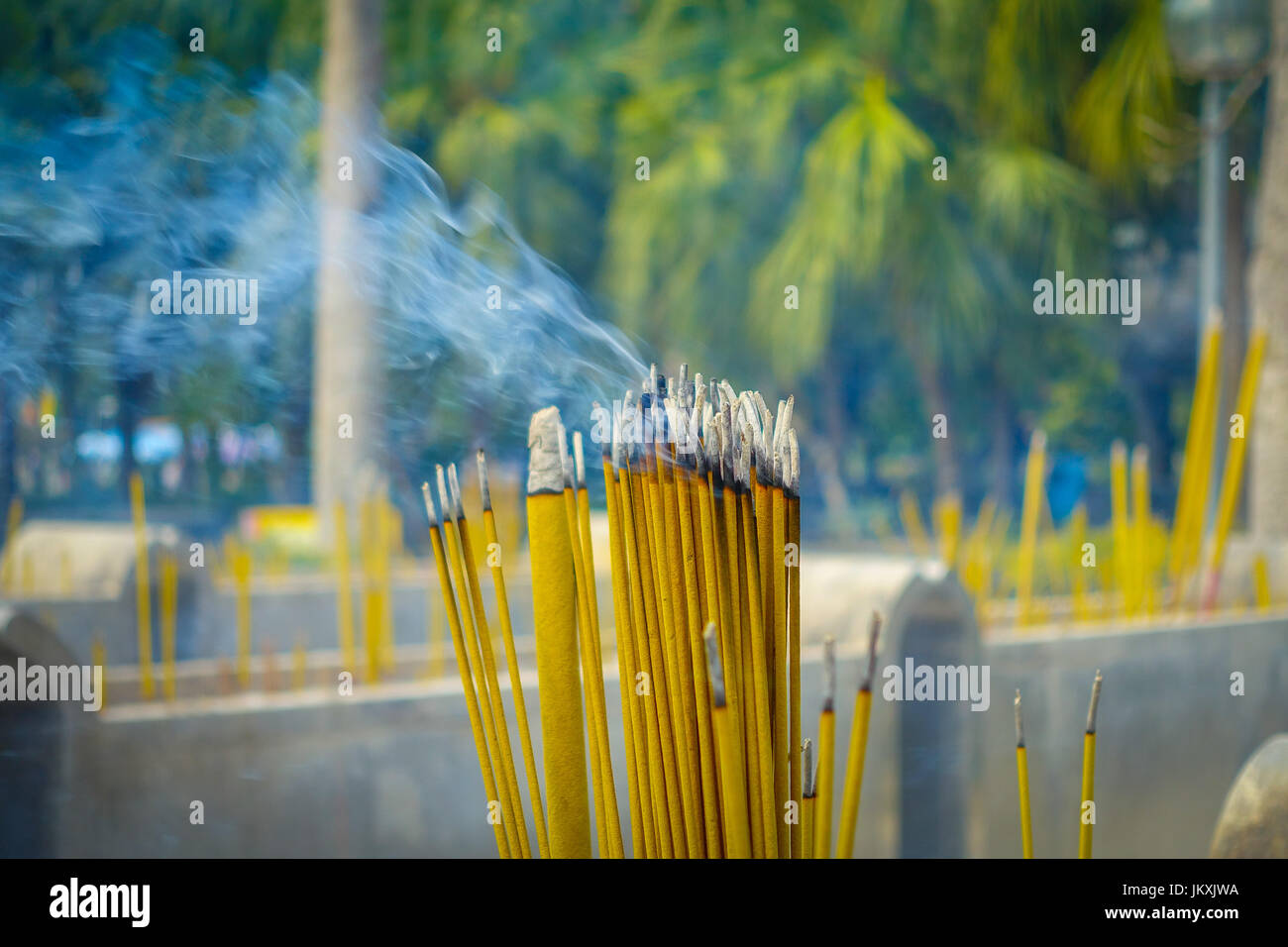 Buddhist prayer sticks hi-res stock photography and images - Alamy