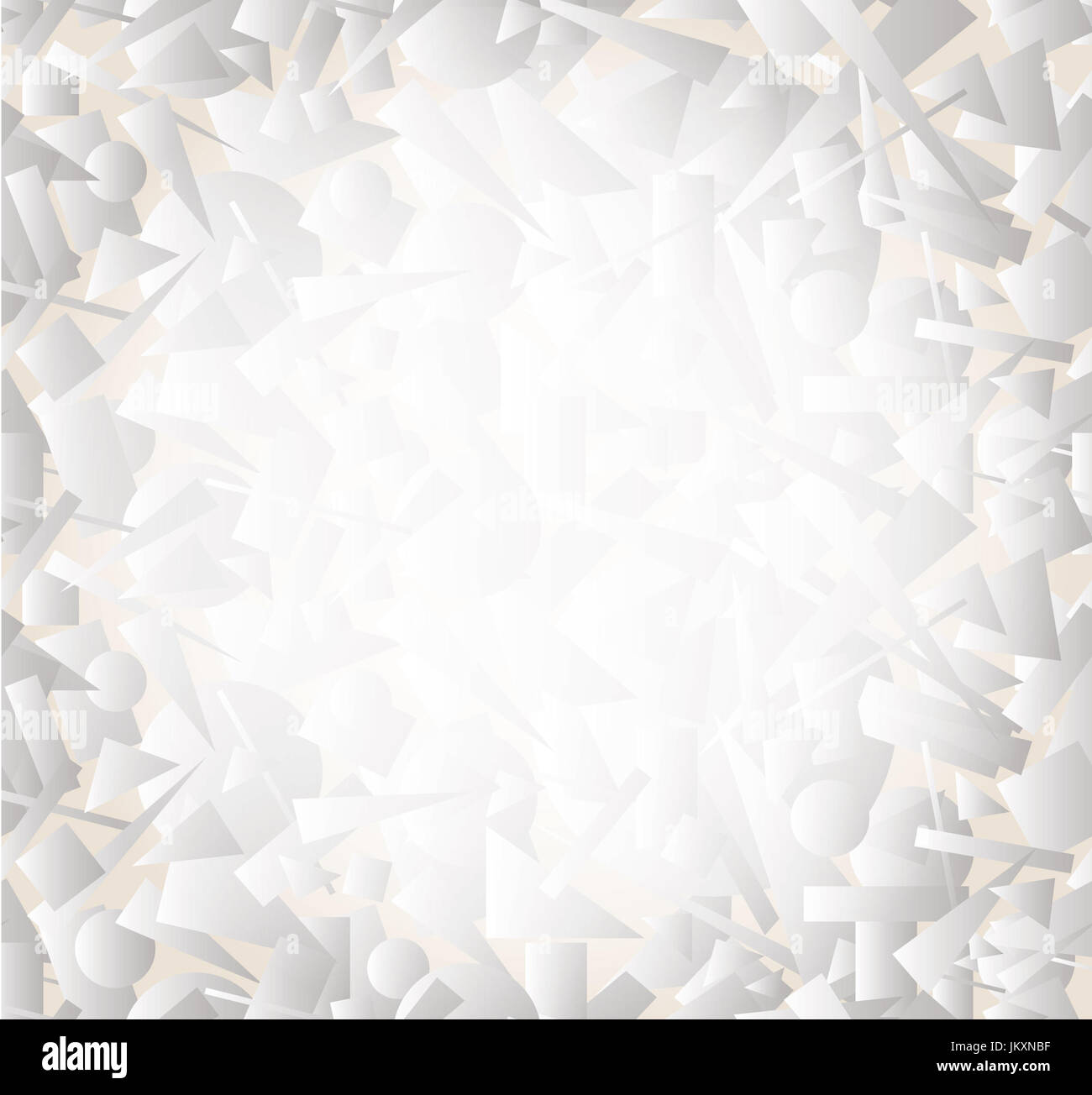 Abstract geometric form pattern. White futuristic background Stock ...