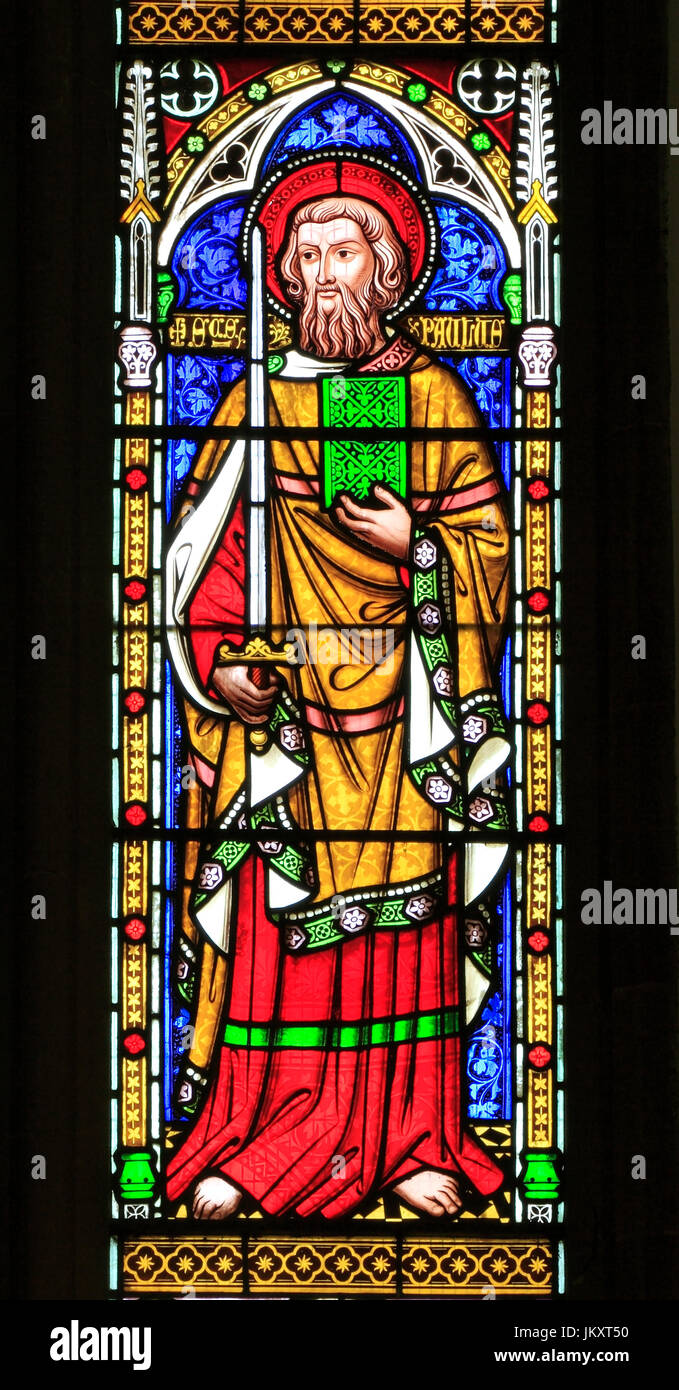 Saint paul stained glass st hi-res stock photography and images - Alamy