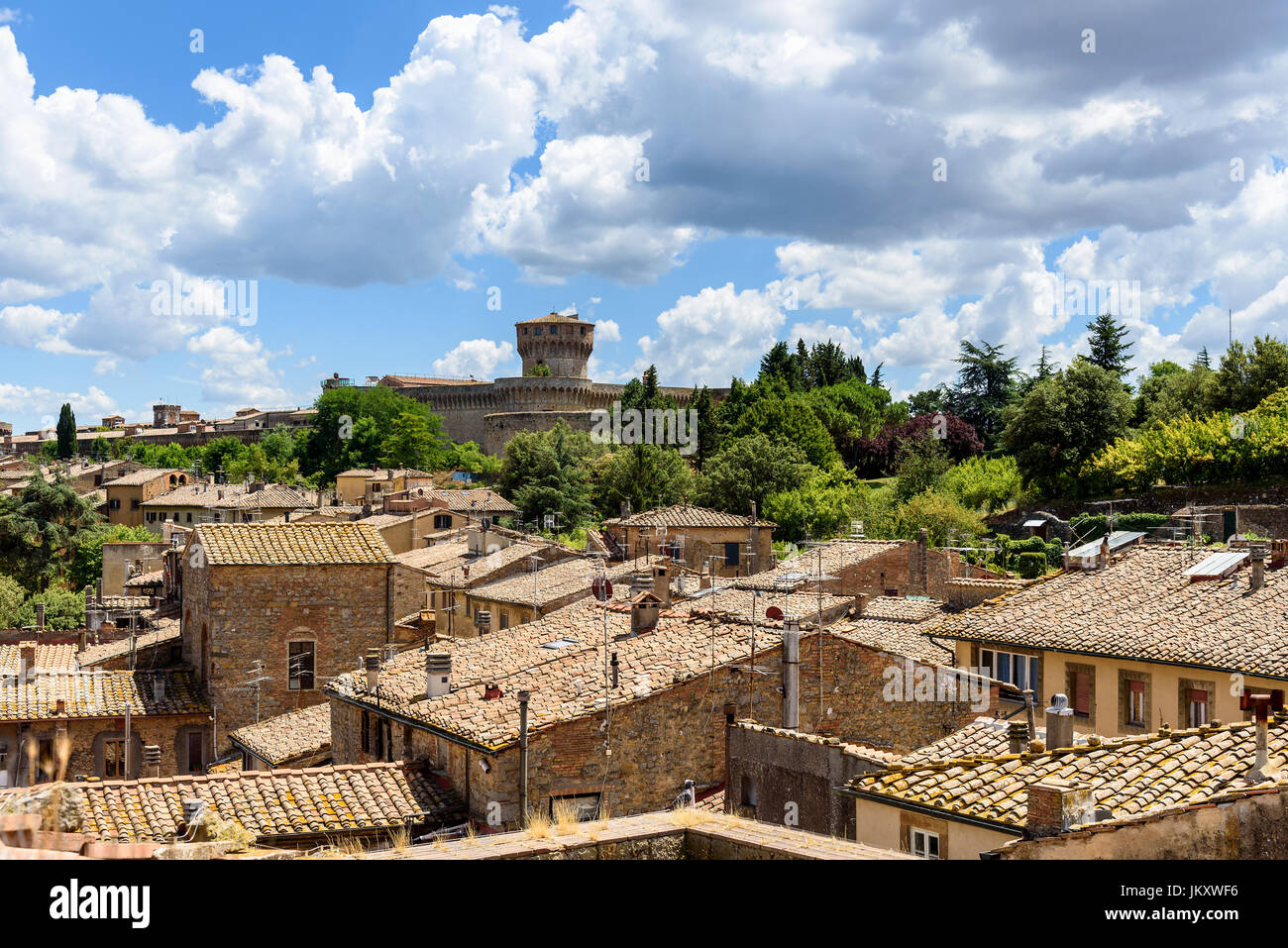 panoramic view of old town of Volterra, tuscany, italy Stock Photo - Alamy