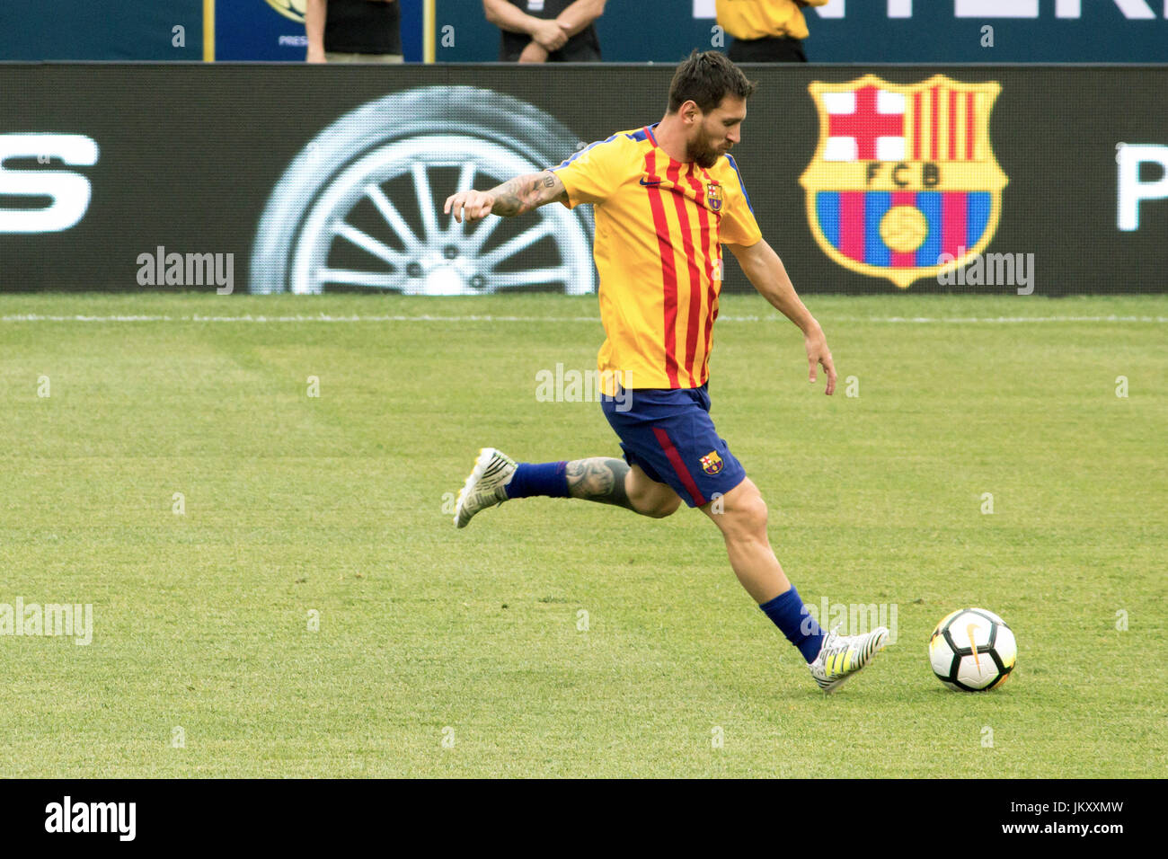 Exhibition Match-Spanish La Liga powerhouse FCBarcelona takes on ...