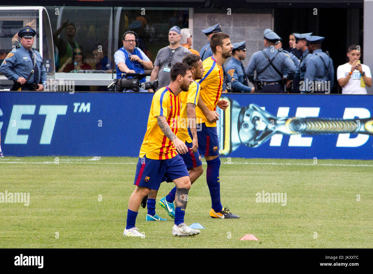 Exhibition Match-Spanish La Liga powerhouse FCBarcelona takes on ...