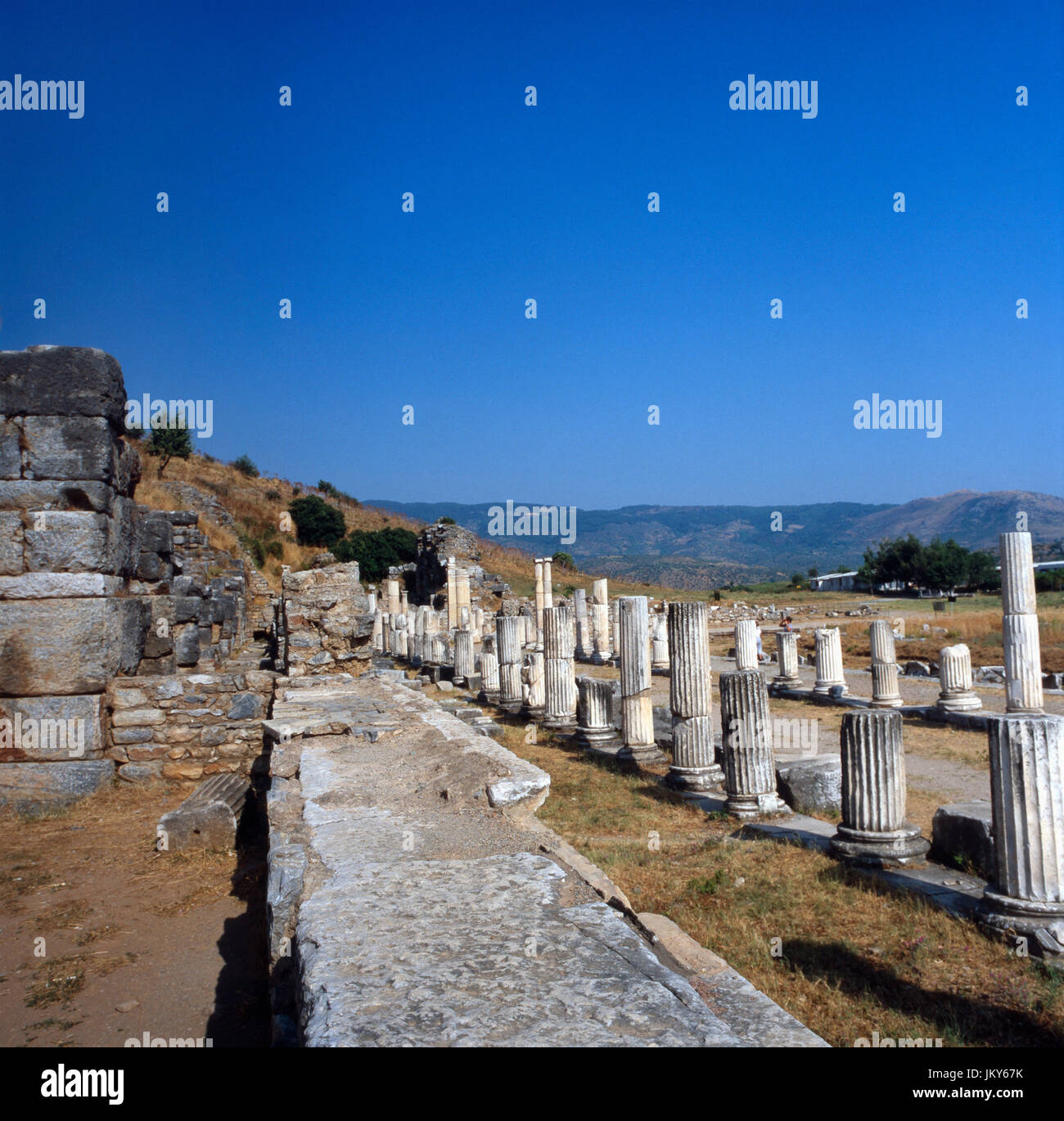 Der Bereich Obere Agora in Ephesos, Türkei 1980er Jahre. At Upper Agora ...