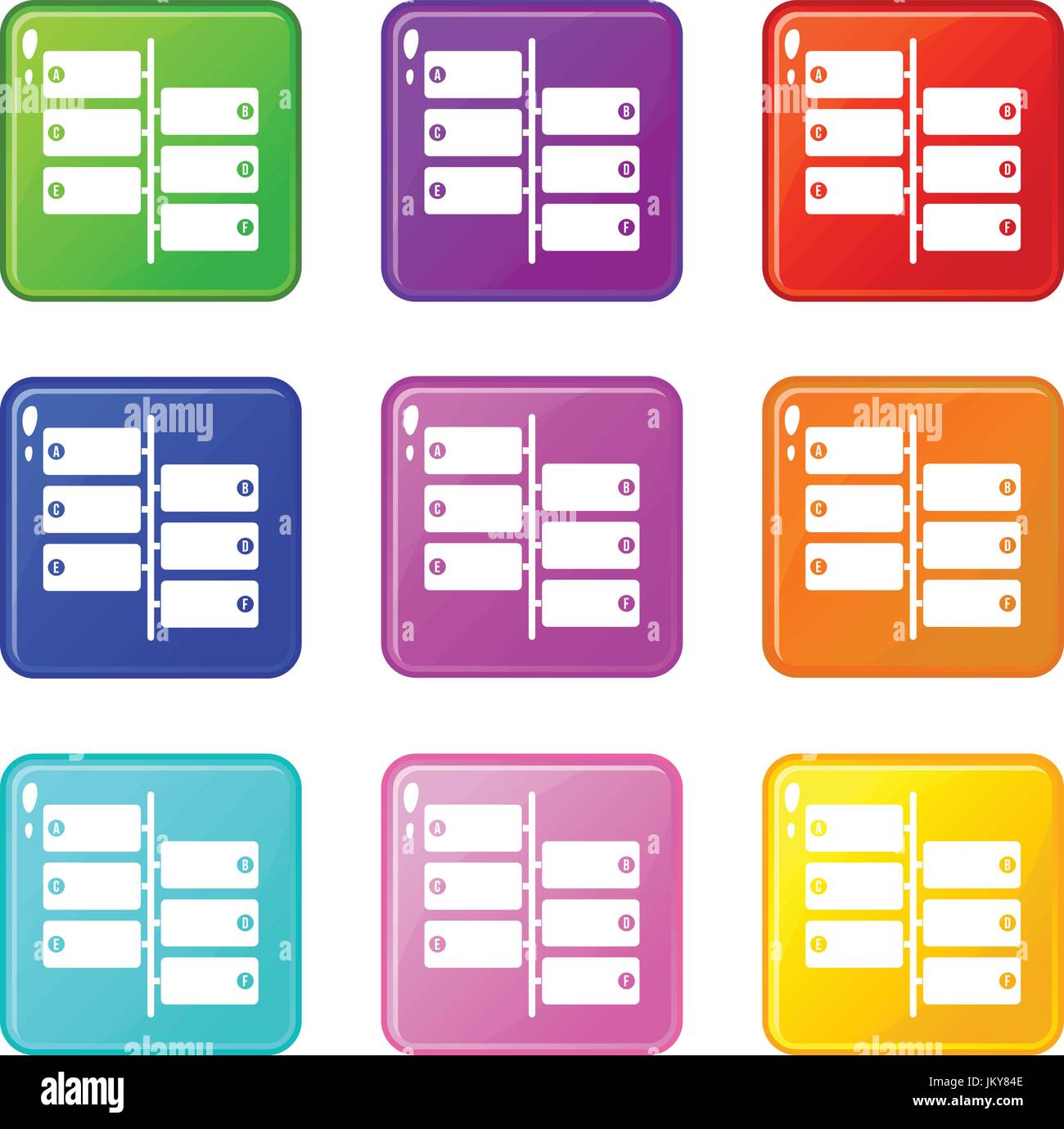 Infographic blocks on signpost set 9 Stock Vector Image & Art - Alamy