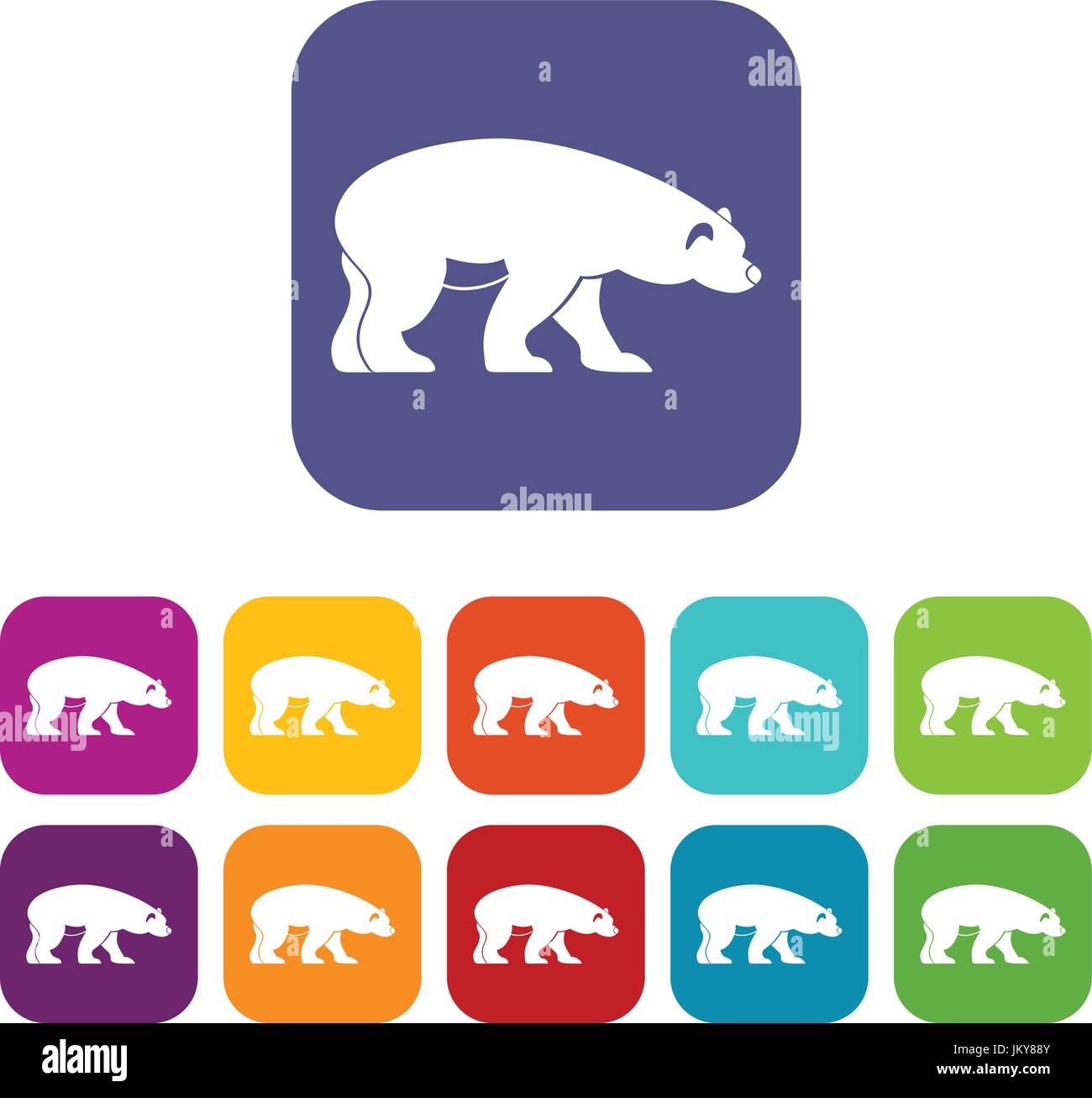 Bear icons set Stock Vector Image & Art - Alamy