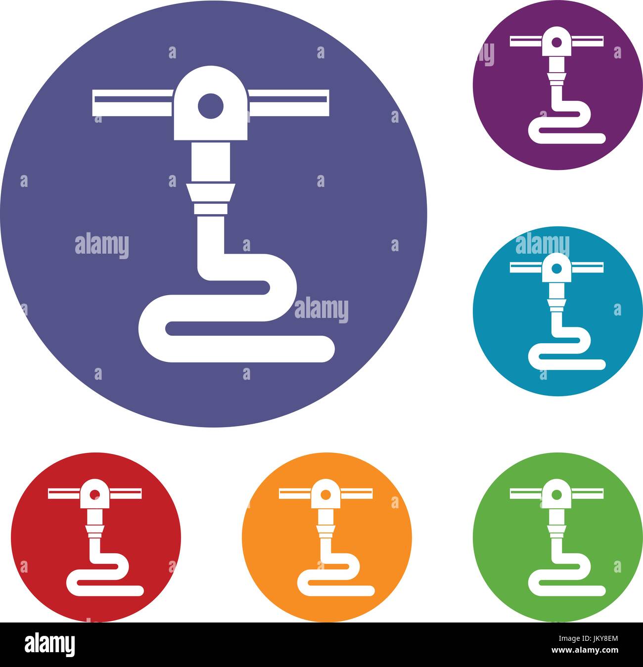 3d printer printing icons set Stock Vector Image & Art - Alamy