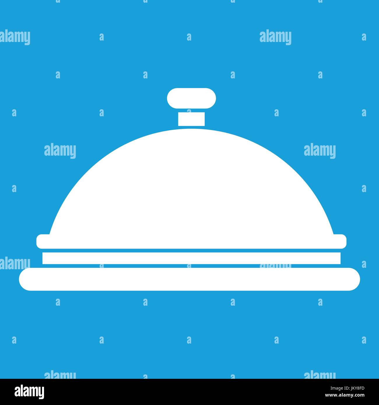 Restaurant cloche icon white Stock Vector Image & Art - Alamy