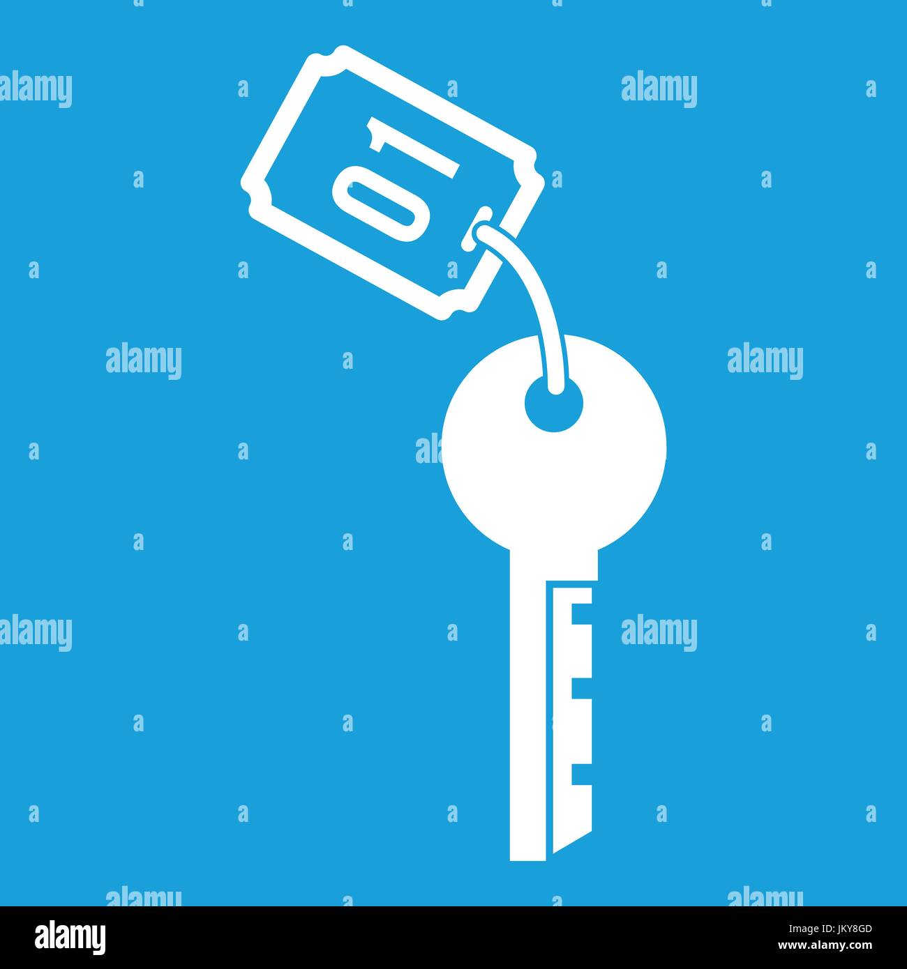 Hotel key icon white Stock Vector Image & Art - Alamy