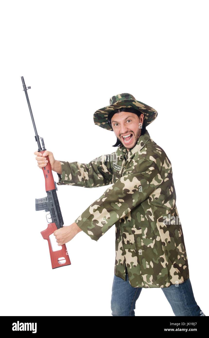 Military army soldier weapon rifle courage aiming hi-res stock ...