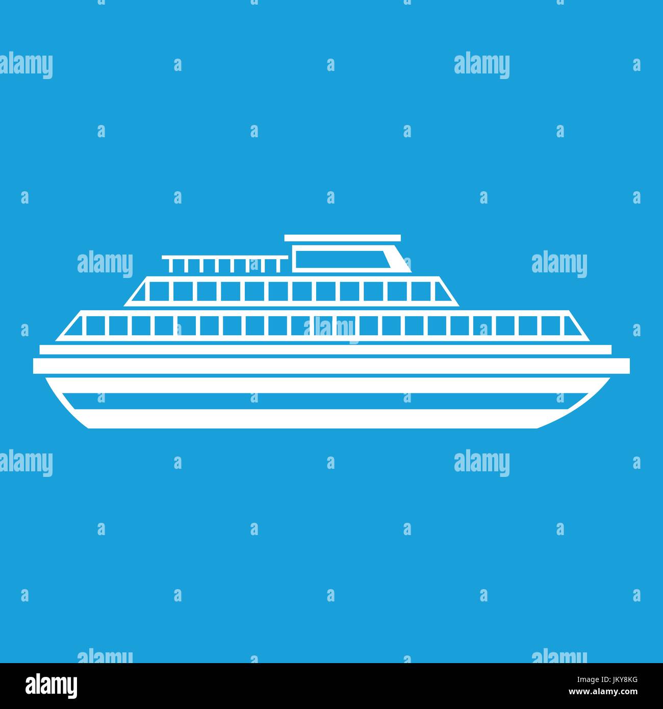 Cruise ship icon white Stock Vector Image & Art - Alamy