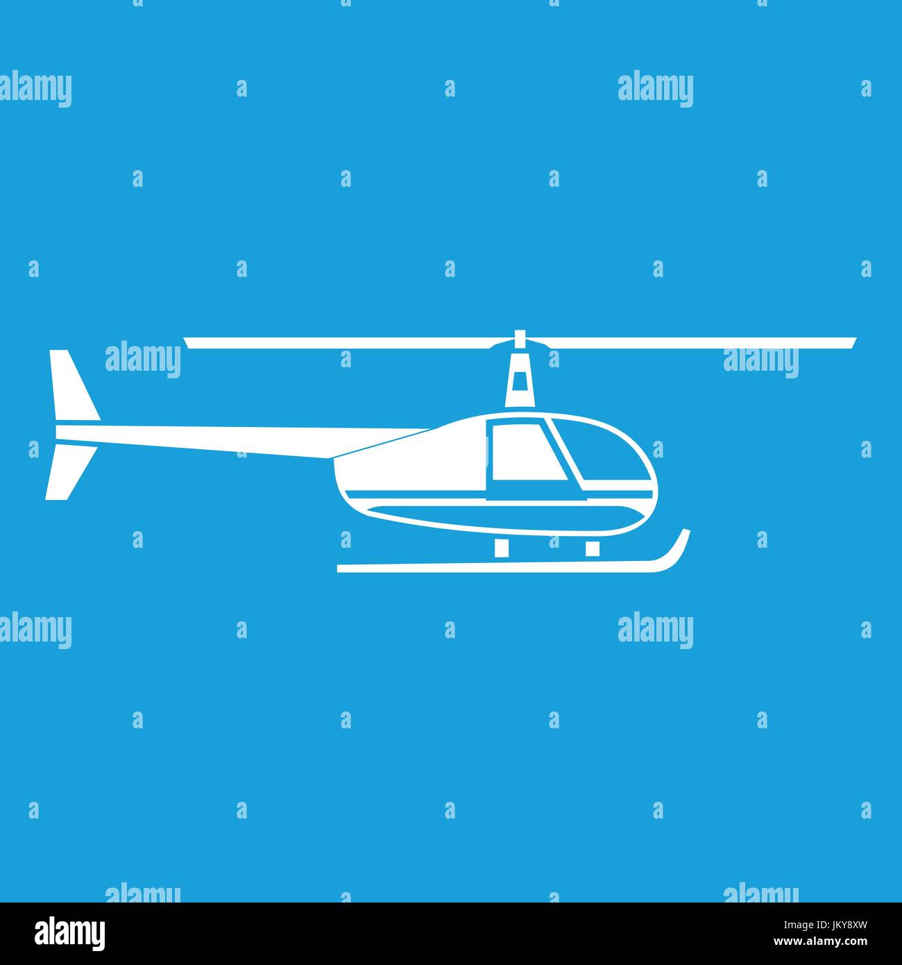 Helicopter icon white Stock Vector Image & Art - Alamy