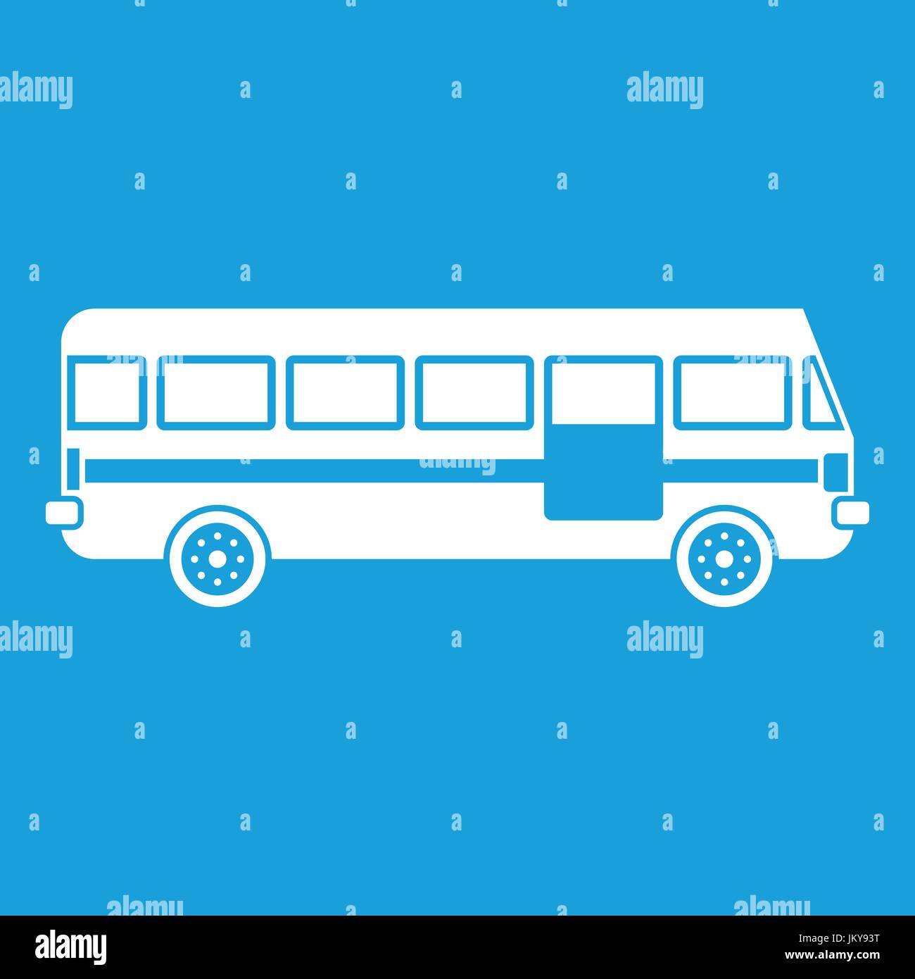 Bus icon white Stock Vector Image & Art - Alamy