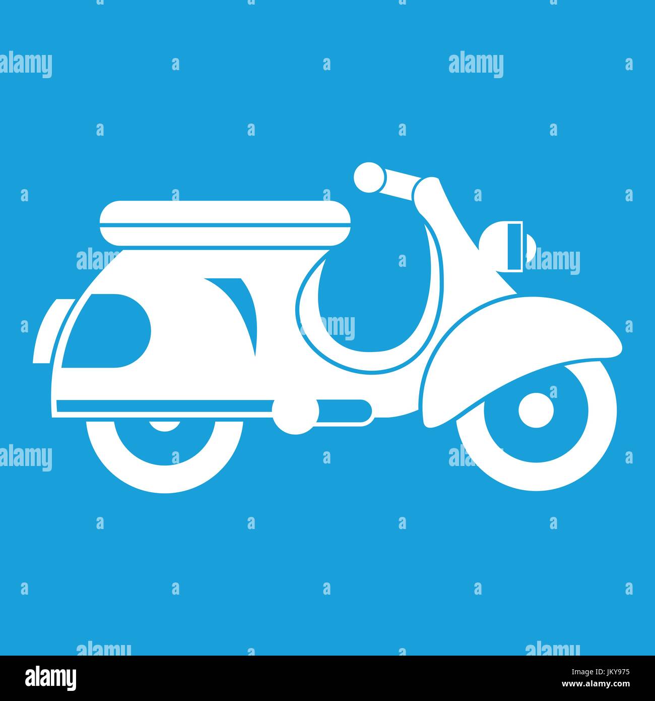 Scooter icon white Stock Vector Image & Art - Alamy