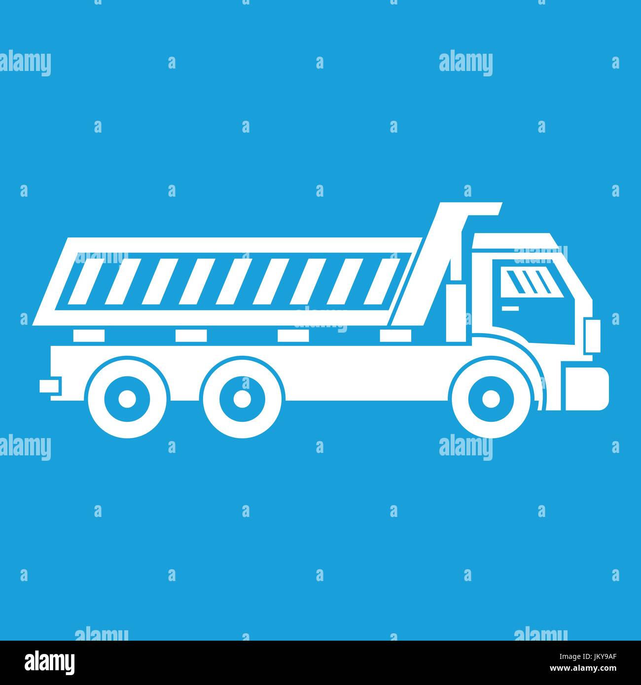 Truck icon white Stock Vector Image & Art - Alamy