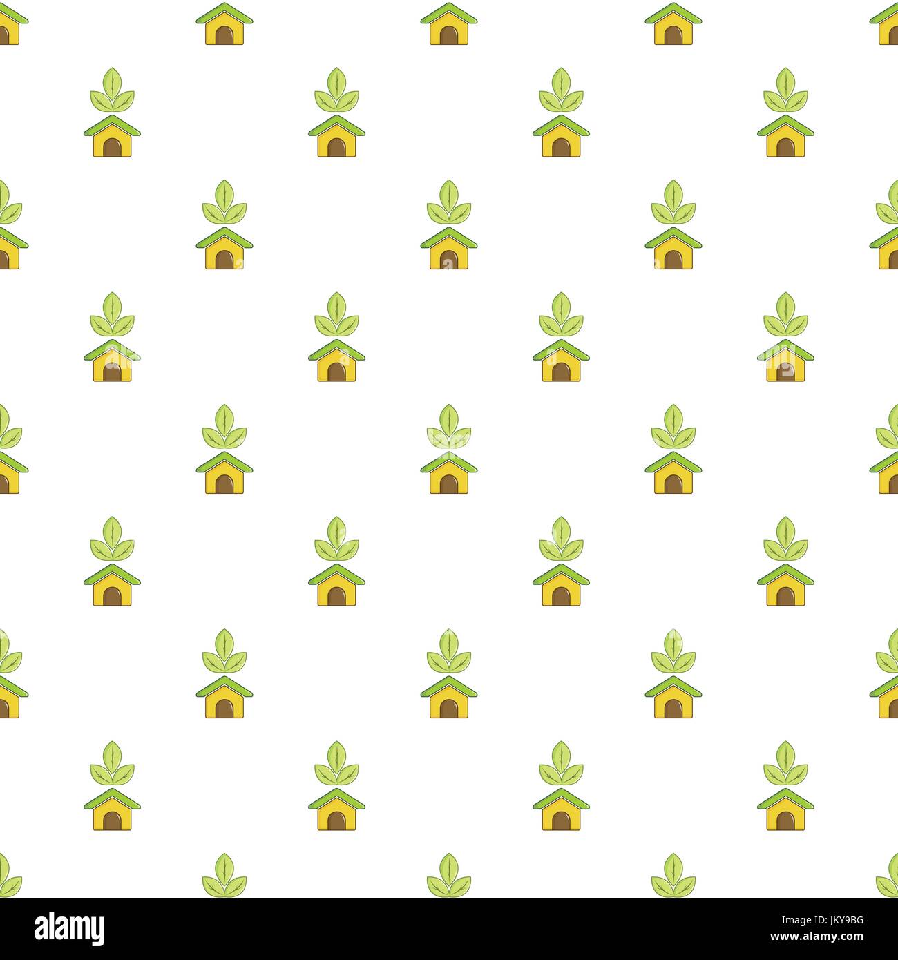 ECO house pattern Stock Vector Image & Art - Alamy