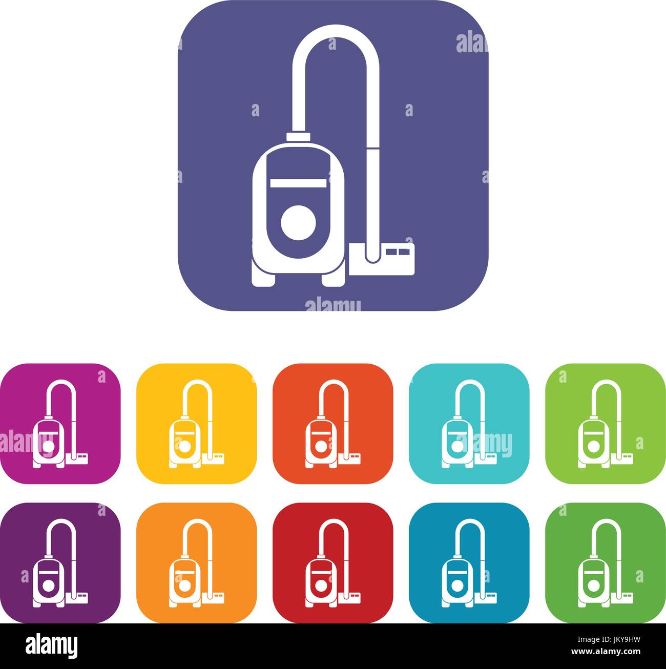 Vacuum cleaner icons set Stock Vector Image & Art - Alamy