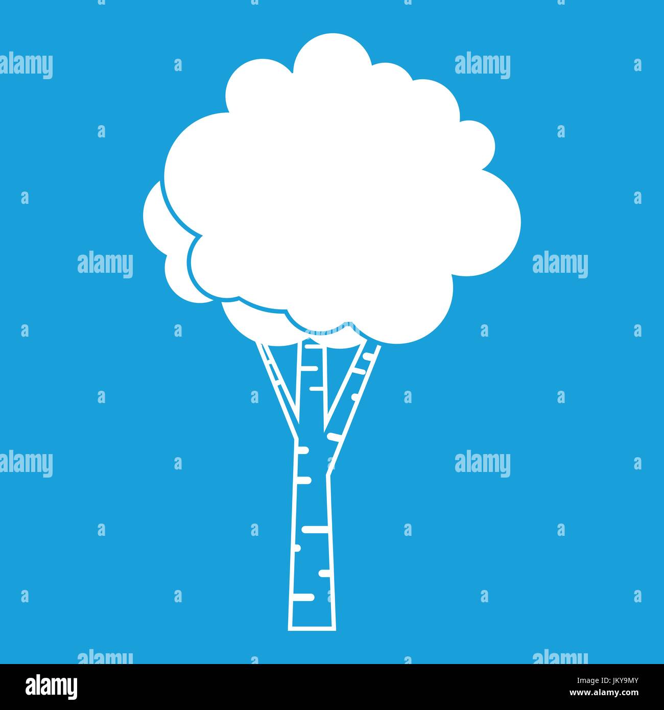 Birch tree grove white Stock Vector Images - Alamy