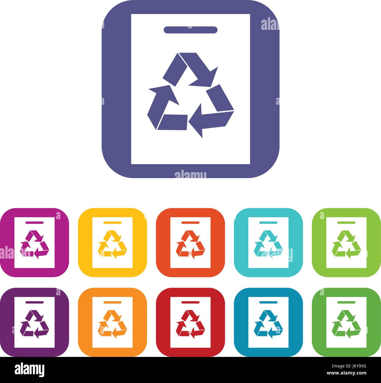 Recycling icons set Stock Vector Image & Art - Alamy