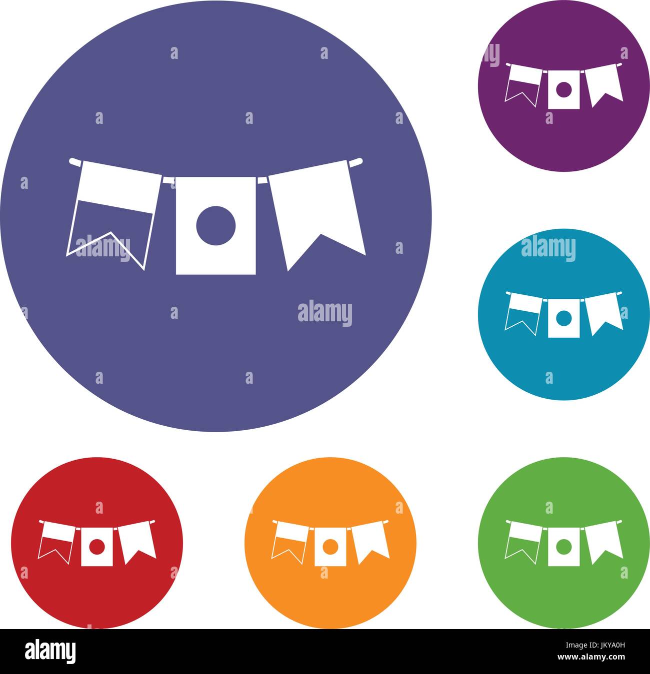 Flags icons set Stock Vector Image & Art - Alamy