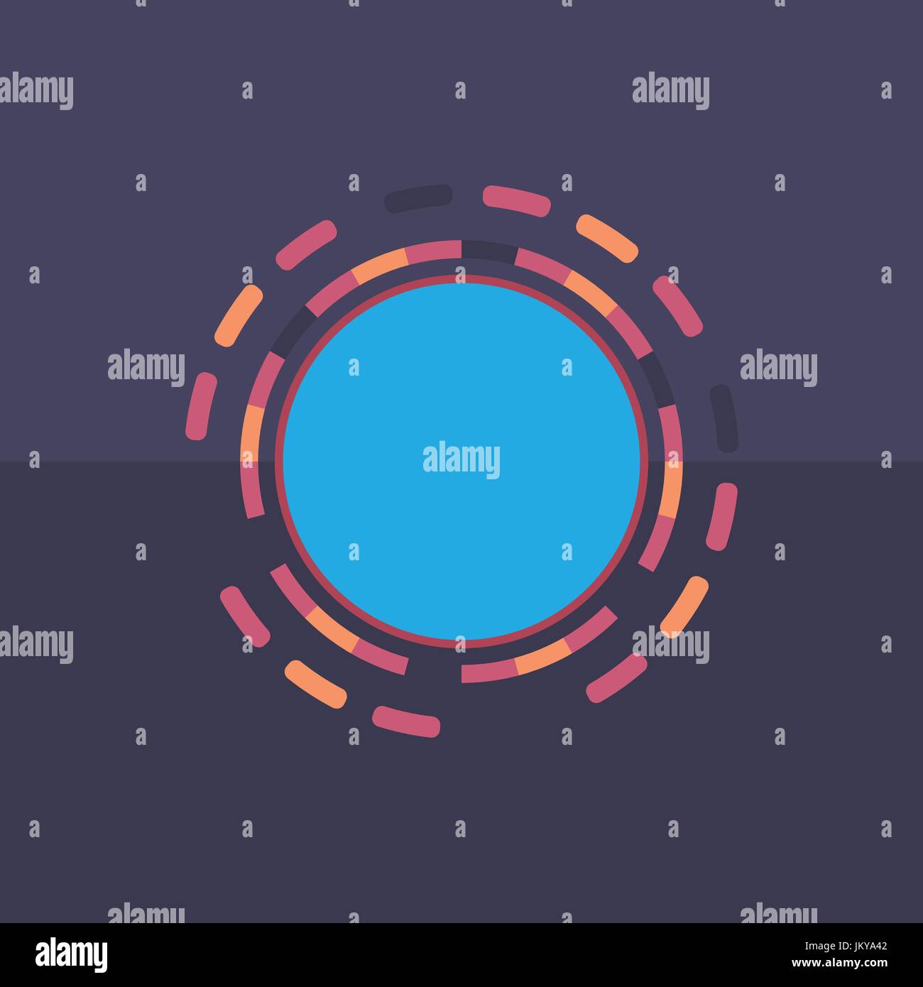 Technology colorful round background. Abstract digital illustration ...