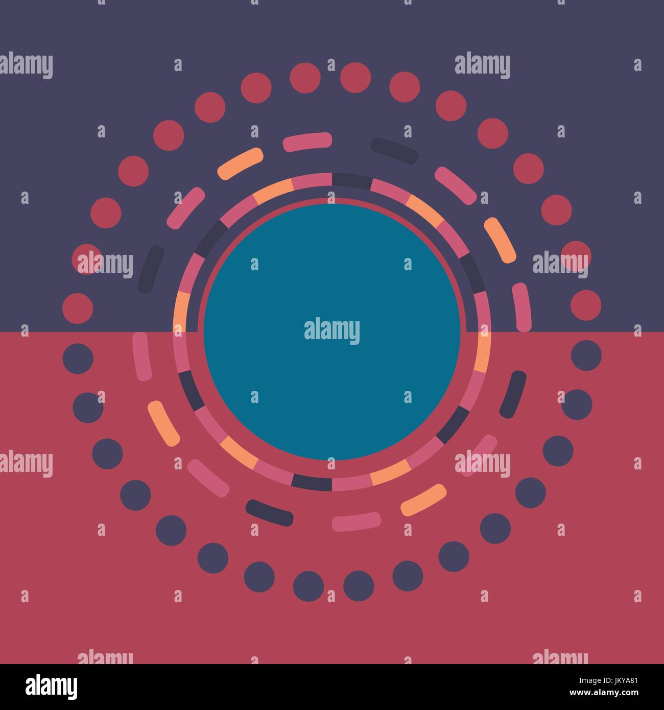 Technology colorful round background. Abstract digital illustration ...