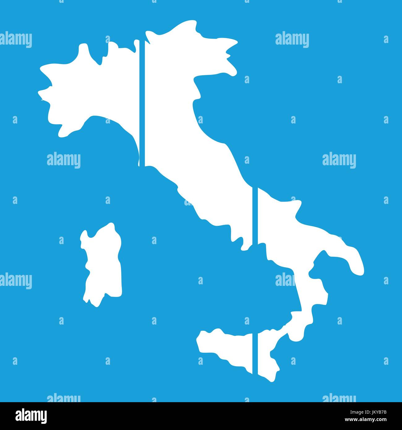 Map of Italy icon white Stock Vector Image & Art - Alamy