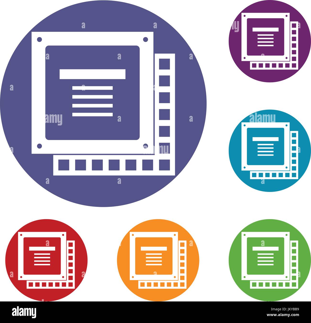 Micro processor circle Stock Vector Images - Alamy