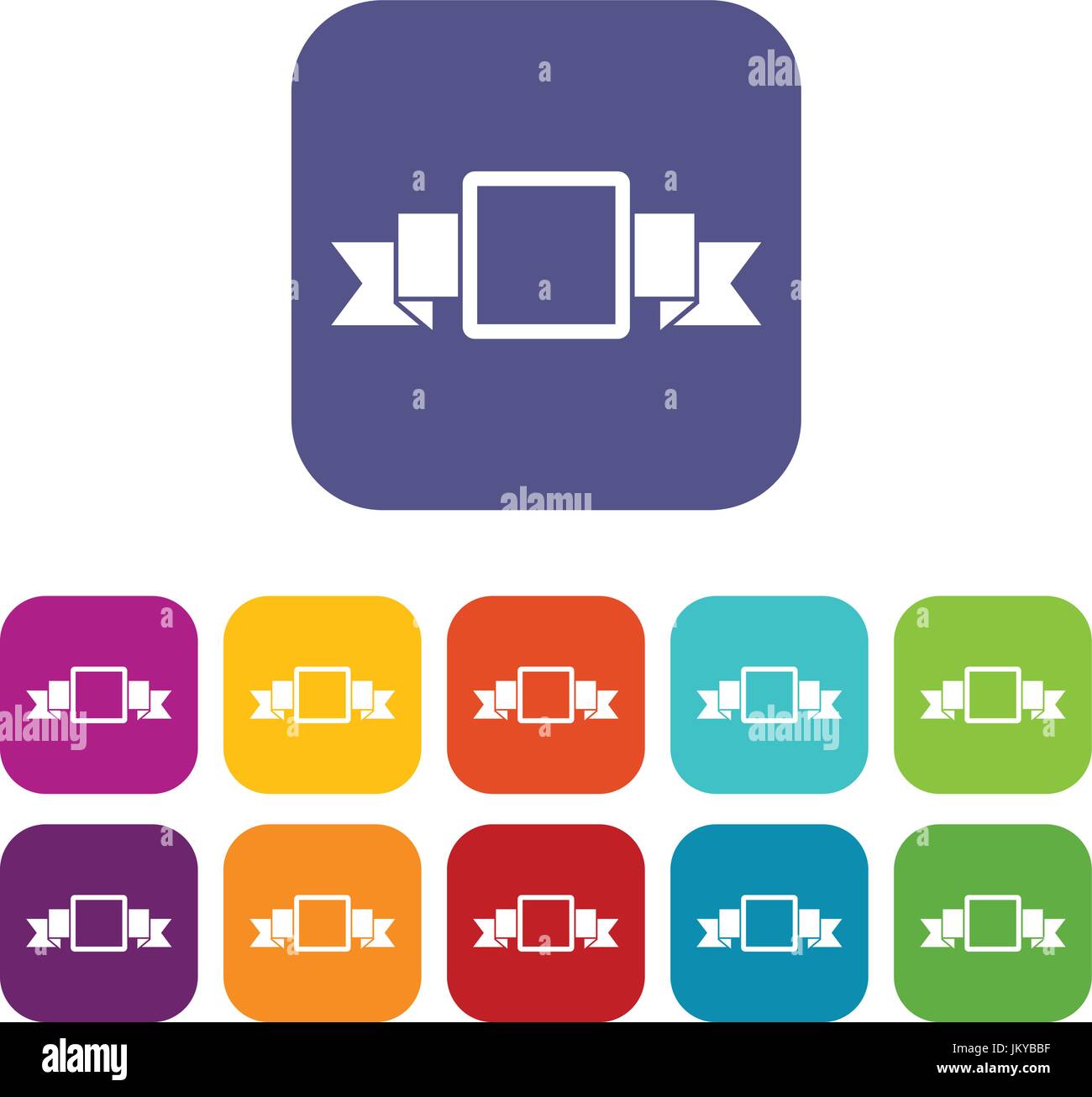 Small square banner icons set Stock Vector Image & Art - Alamy