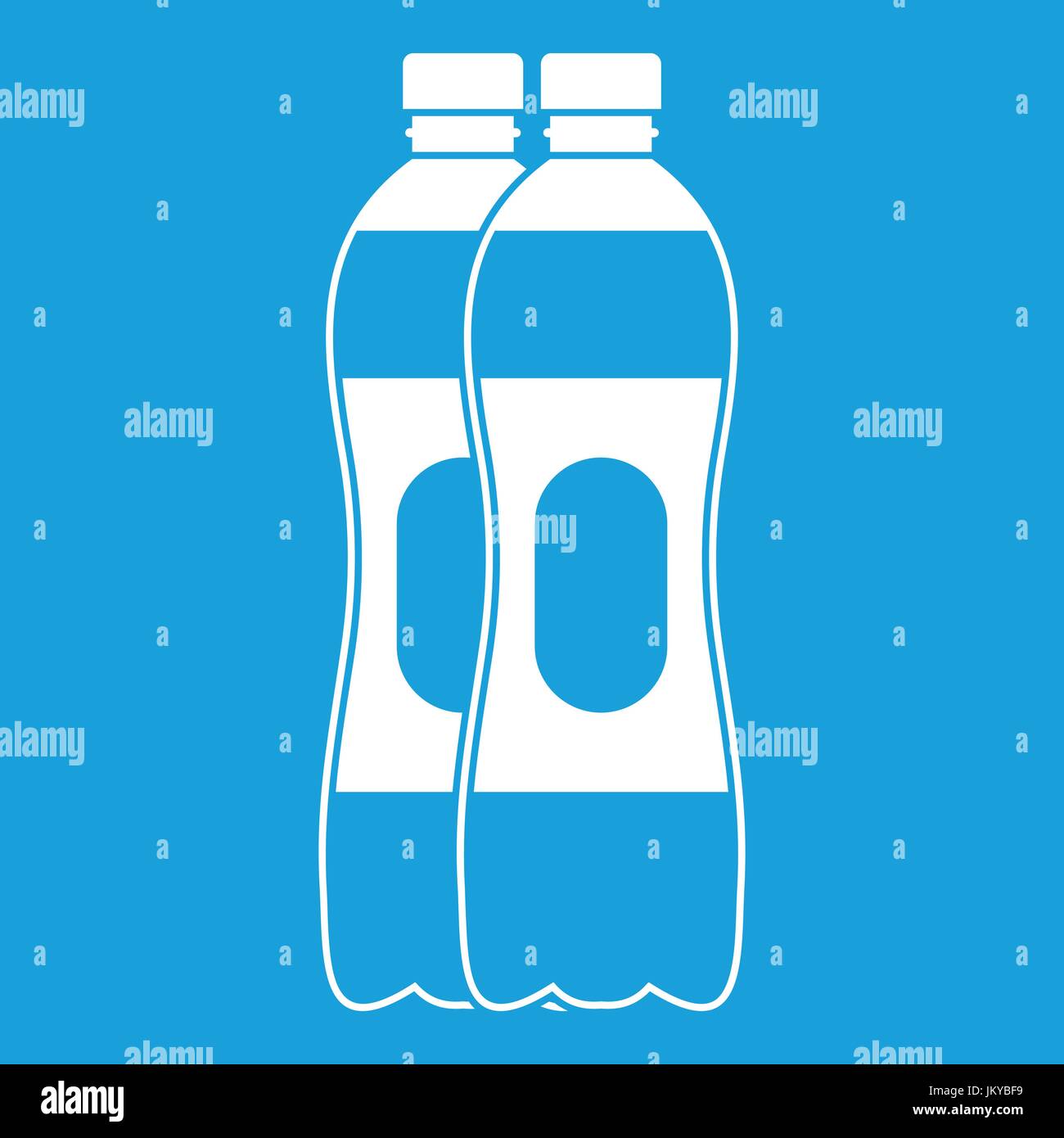 Clear plastic bottles blue Stock Vector Images - Alamy
