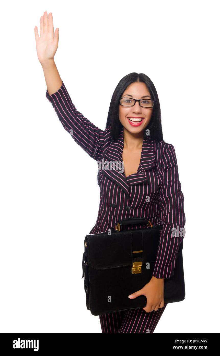 Woman businesswoman concept isolated white background Stock Photo - Alamy