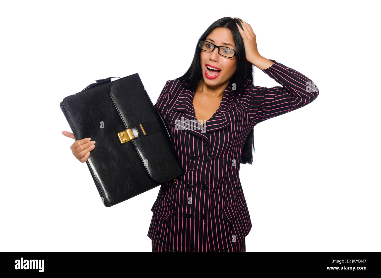 Woman businesswoman concept isolated white background Stock Photo - Alamy