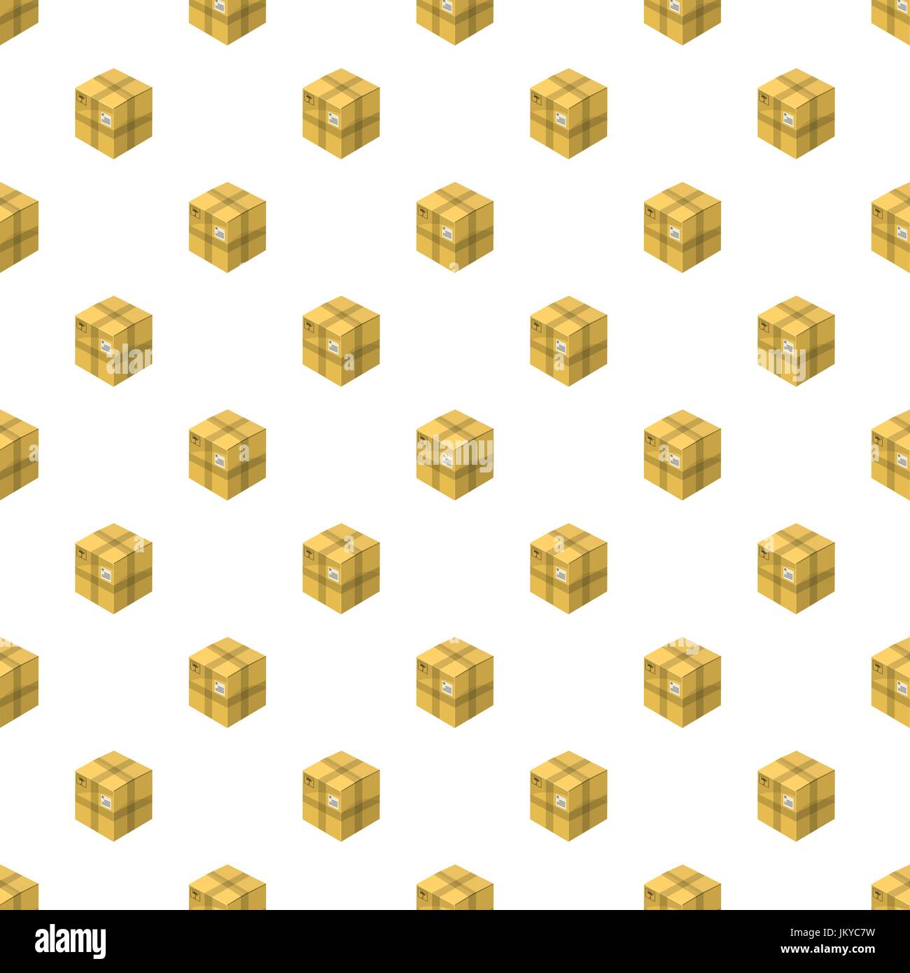 Closed cardboard box pattern Stock Vector Image & Art - Alamy