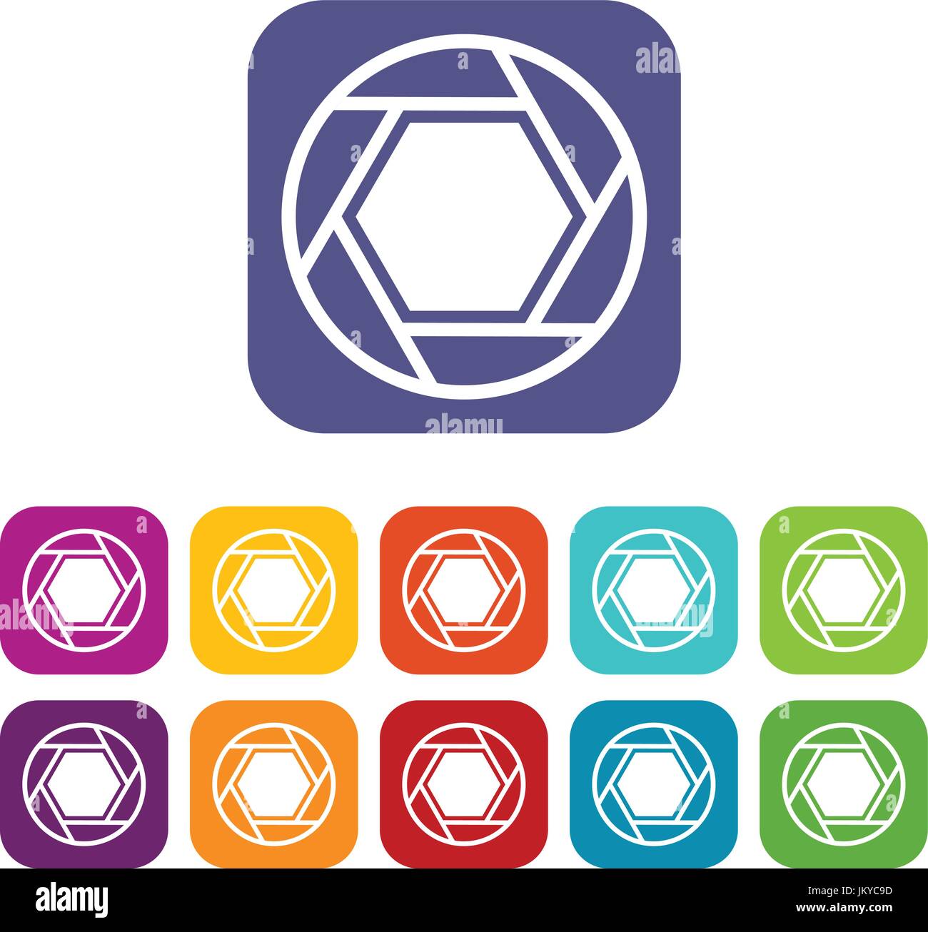 Close objective icons set Stock Vector Image & Art - Alamy