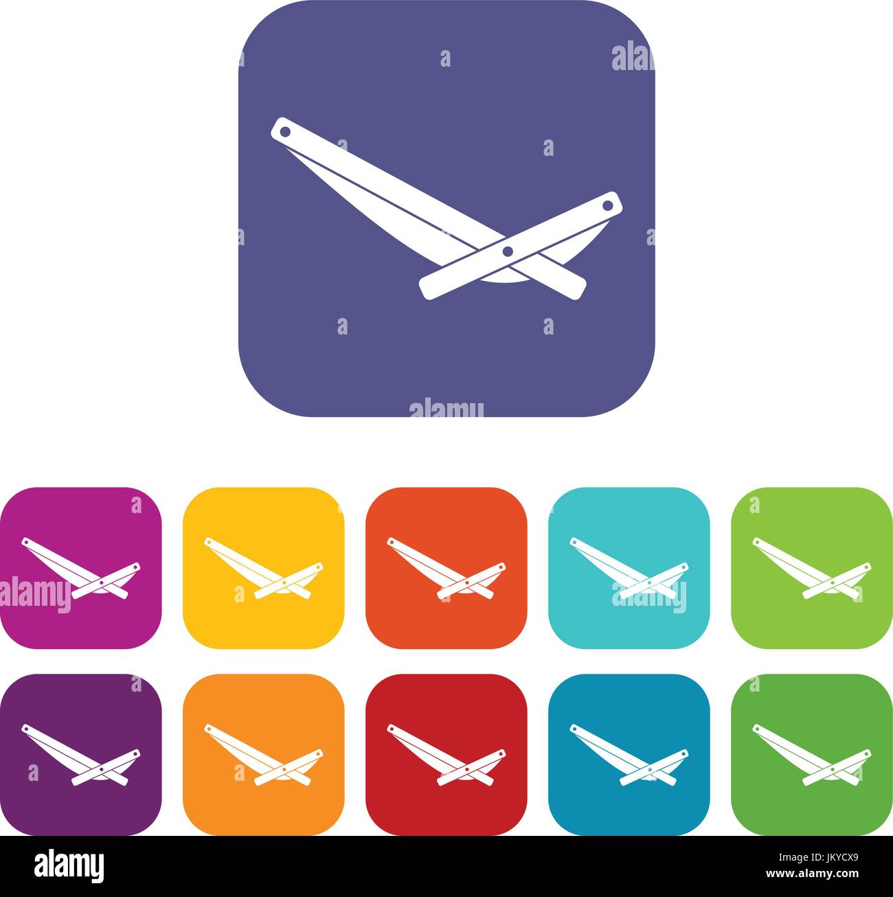 Recliner icons set Stock Vector Image & Art - Alamy