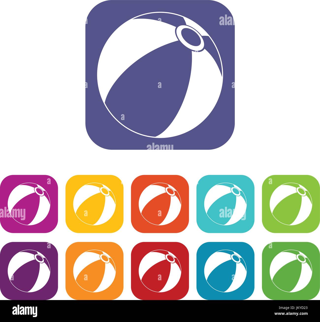 Beach ball icons set Stock Vector Image & Art - Alamy