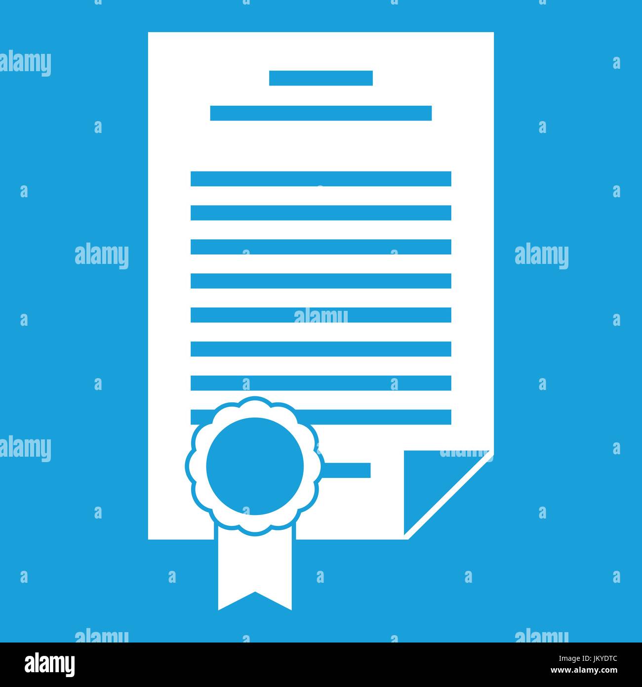 Contract icon white Stock Vector Image & Art - Alamy
