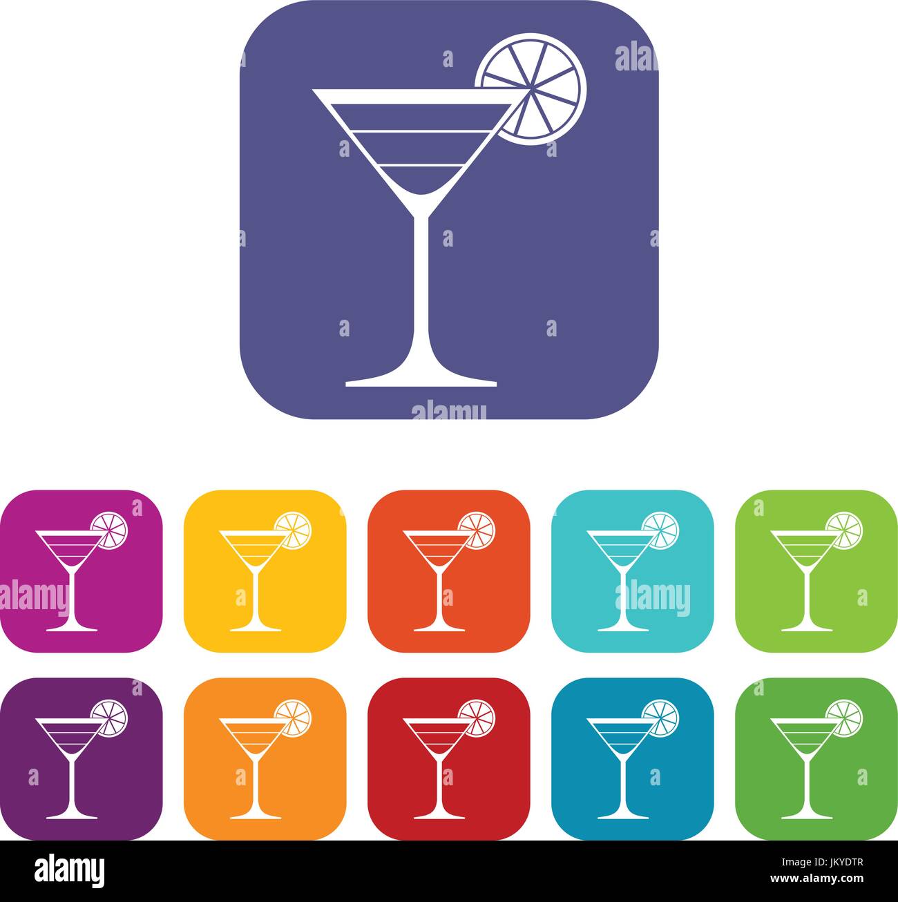 Cocktail icons set Stock Vector Image & Art - Alamy