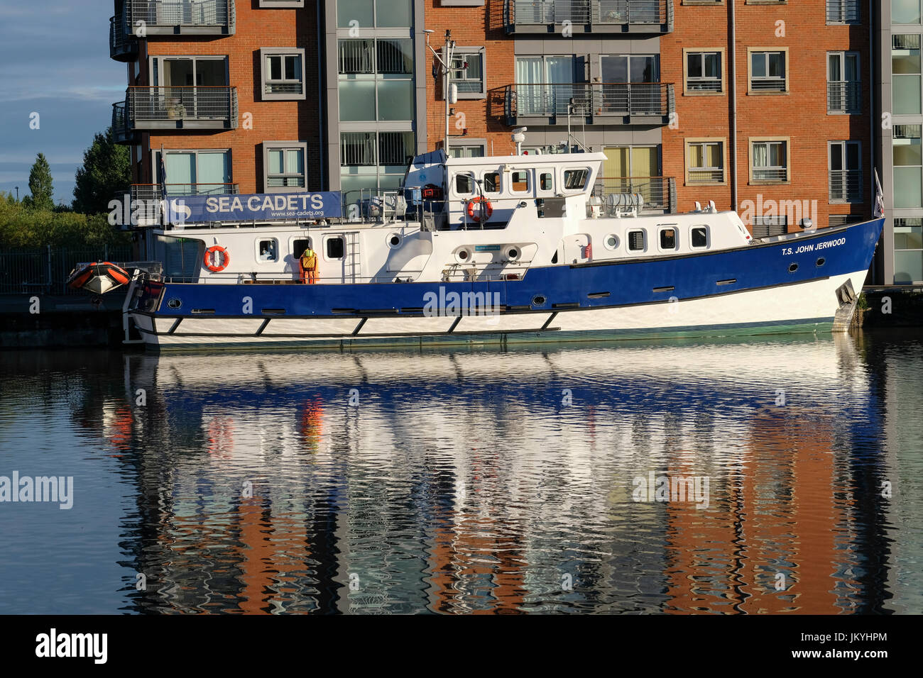Sea Cadets training ship John Jerwood visiting Gloucester and moored in ...