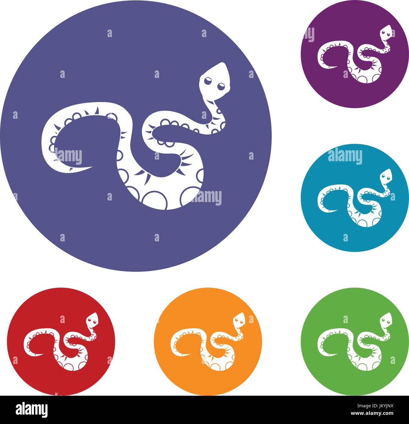 Black snake icons set Stock Vector Image & Art - Alamy