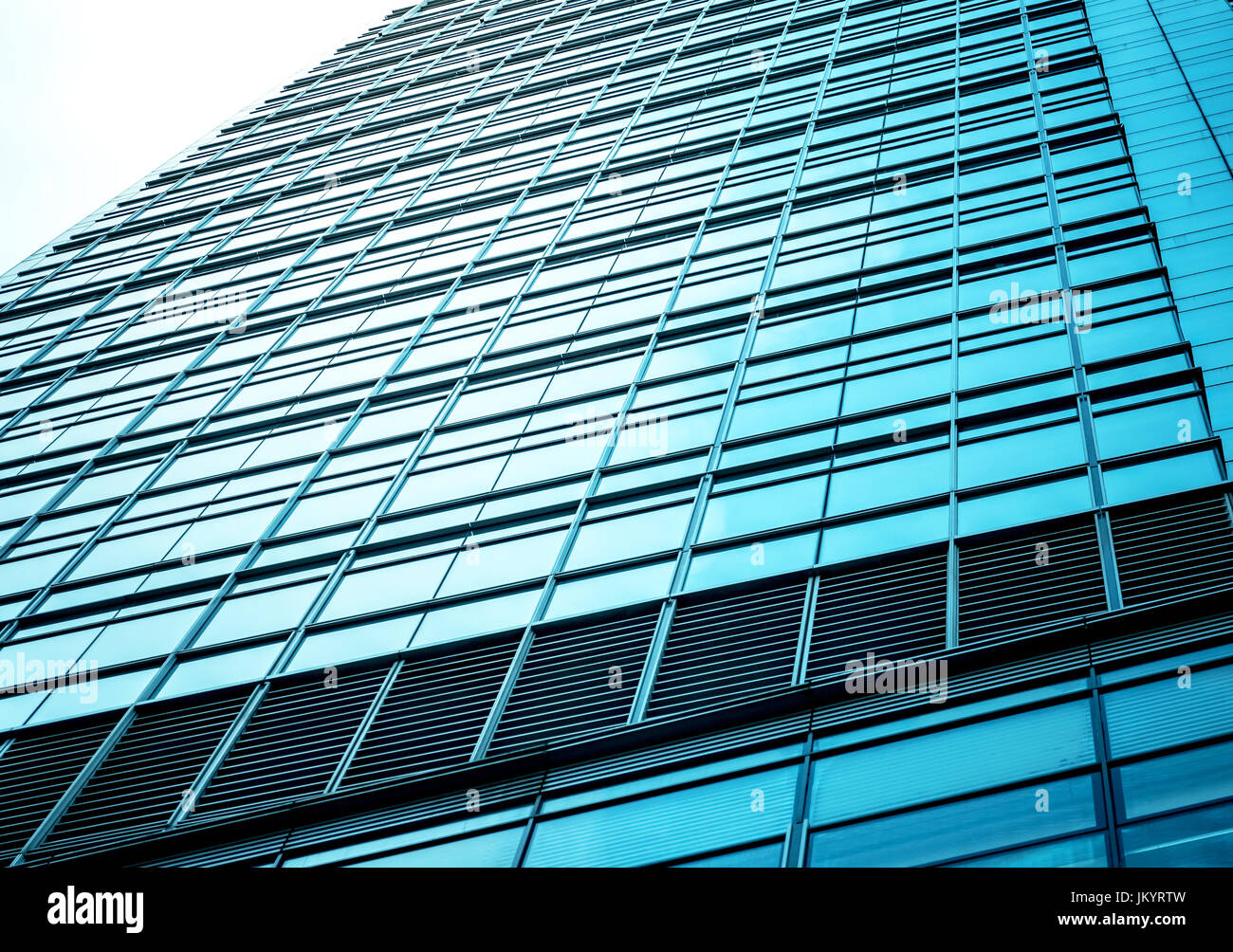 Windows of Skyscraper Business Office with blue sky, Corporate building ...