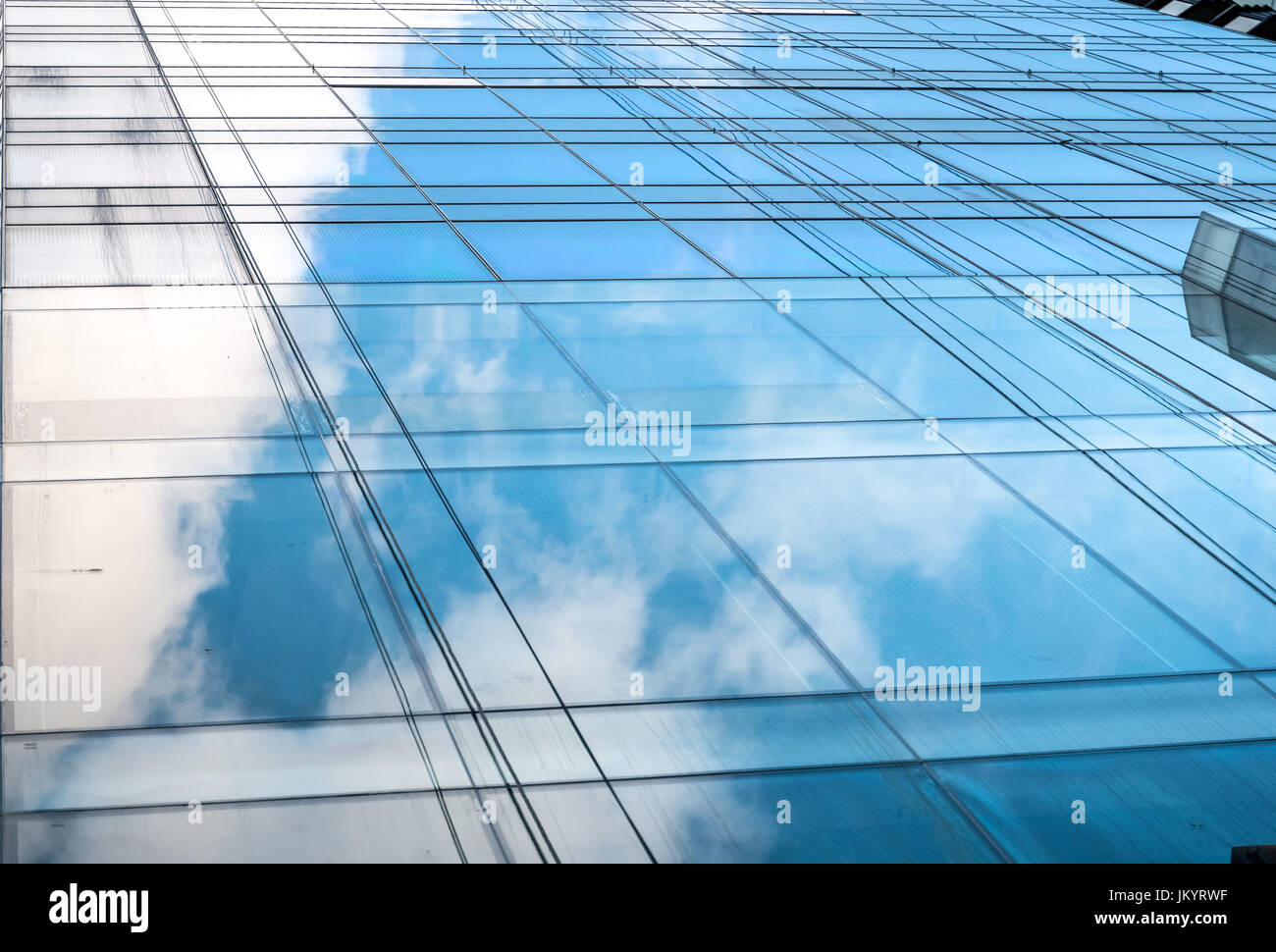 Windows of Skyscraper Business Office with blue sky, Corporate building ...