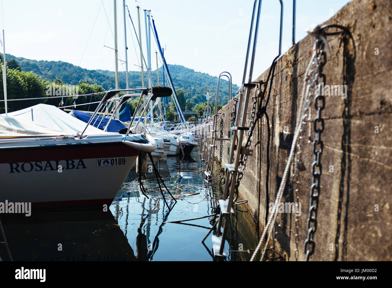 Boats in port Stock Photo - Alamy