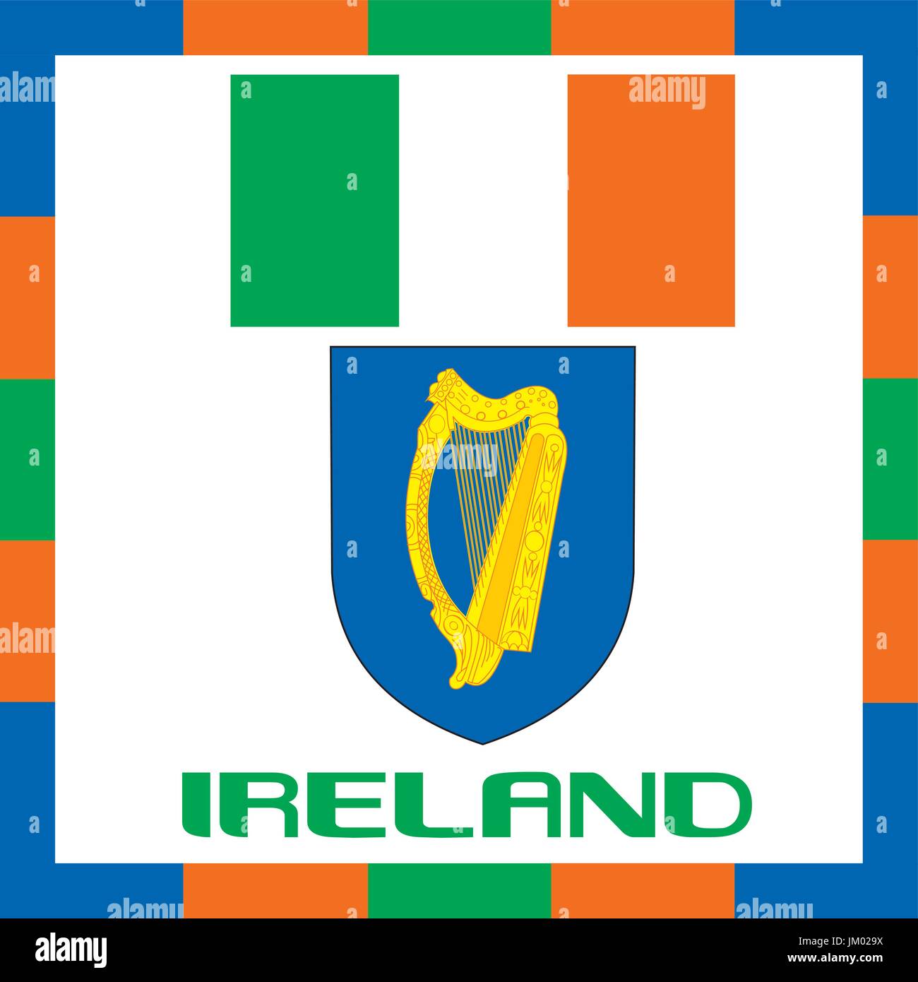 Republic ireland map irish Stock Vector Images - Alamy