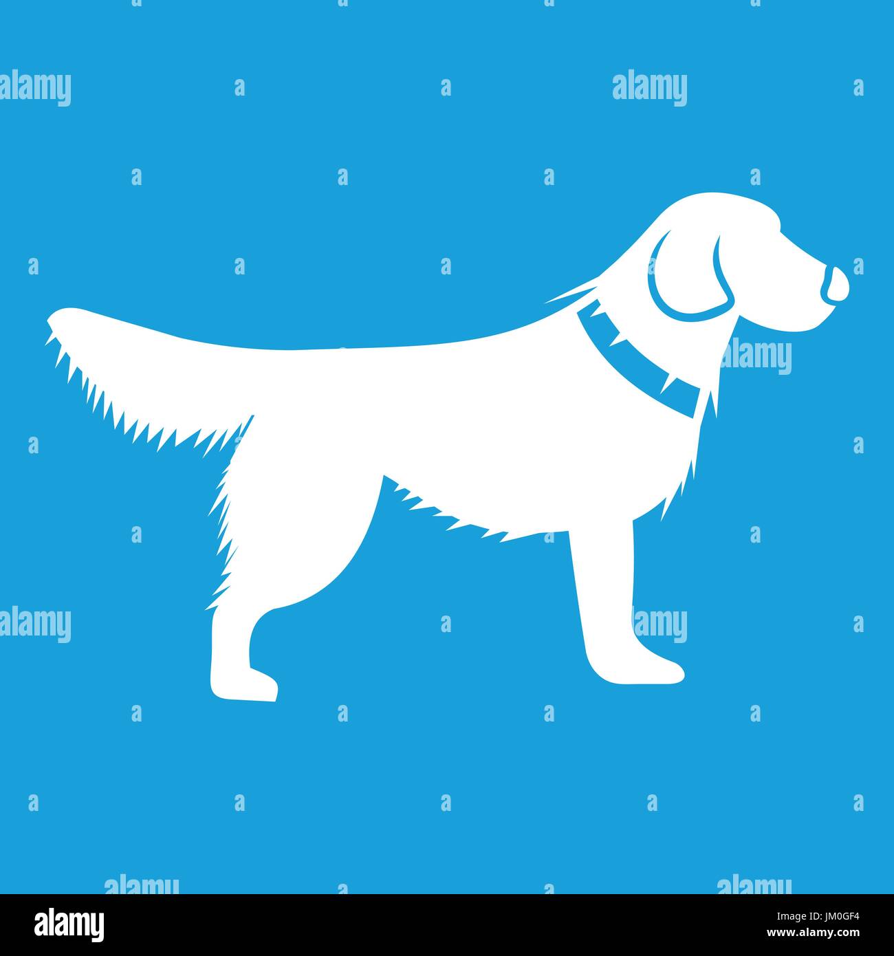 Dog icon white Stock Vector Image & Art - Alamy