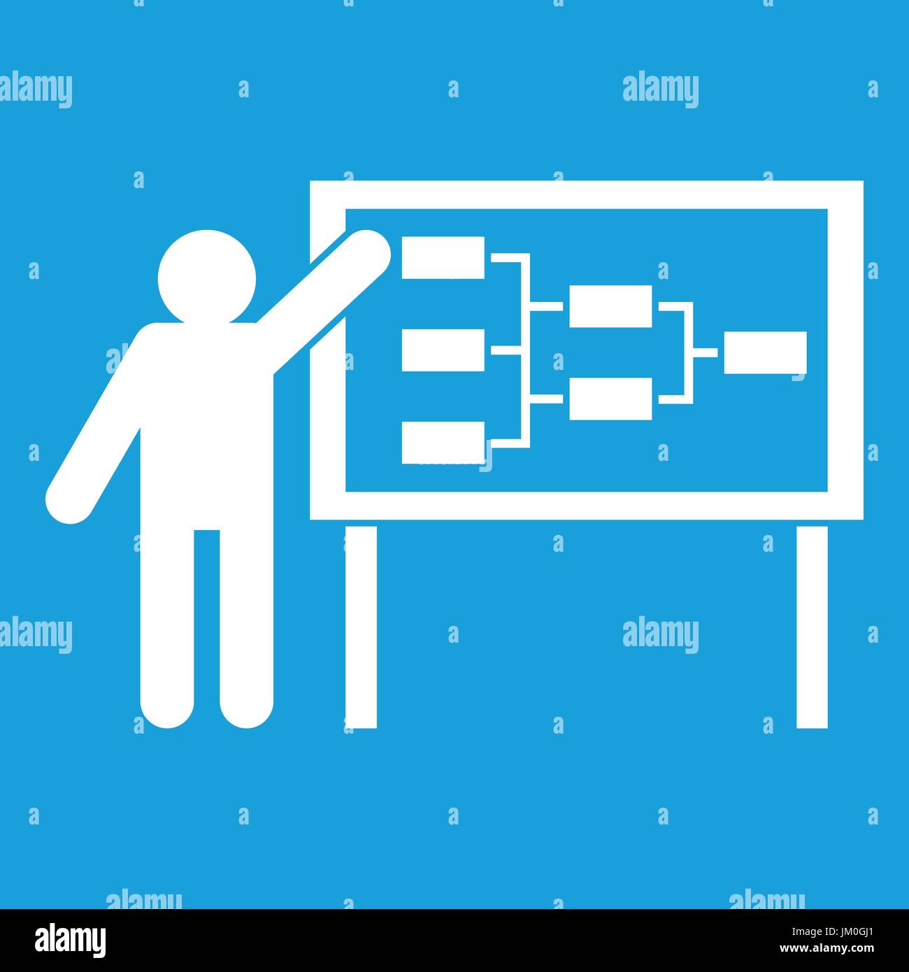 Simple presentation icon showing person Stock Vector Images - Alamy