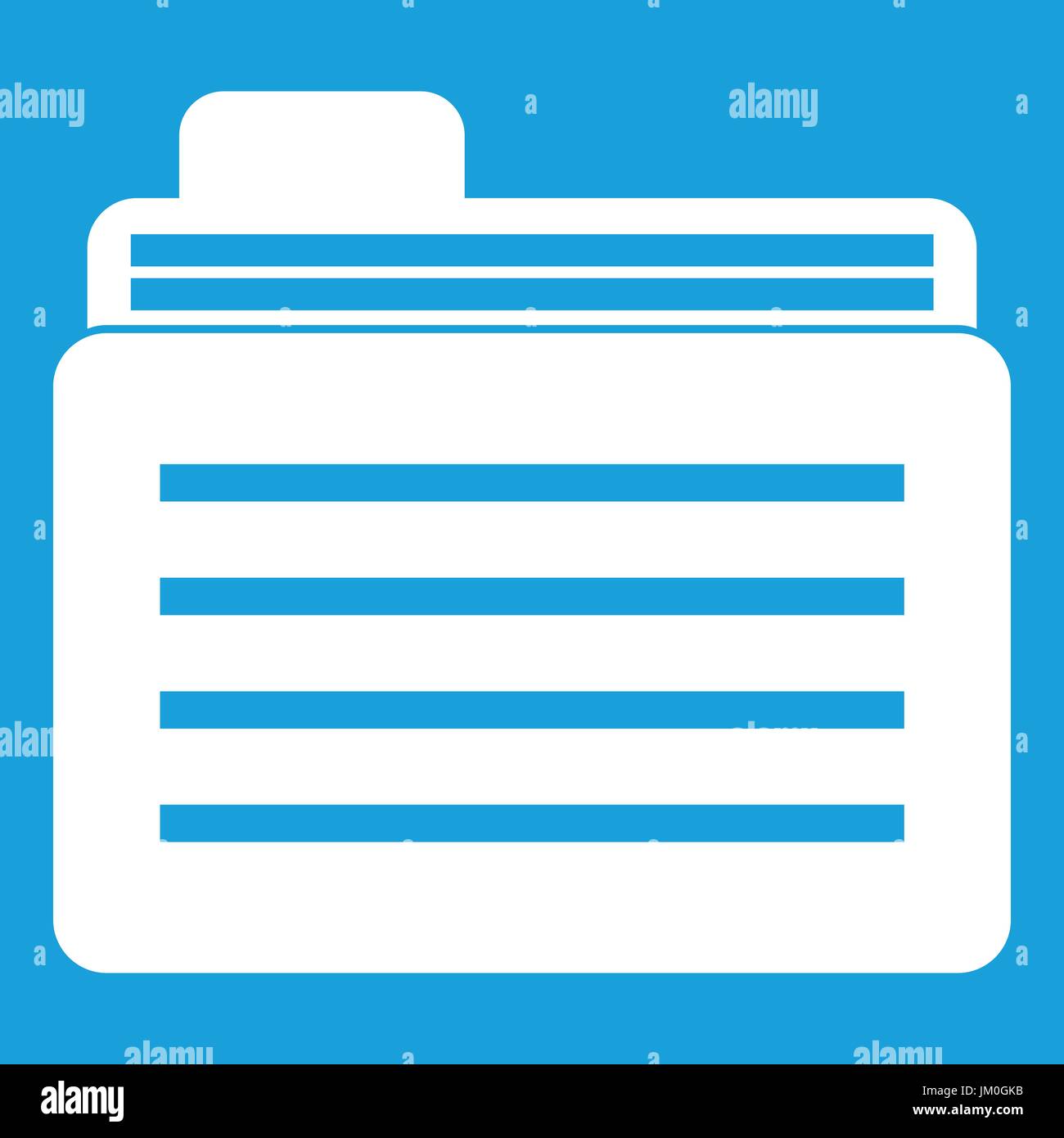 File folder icon white Stock Vector Image & Art - Alamy