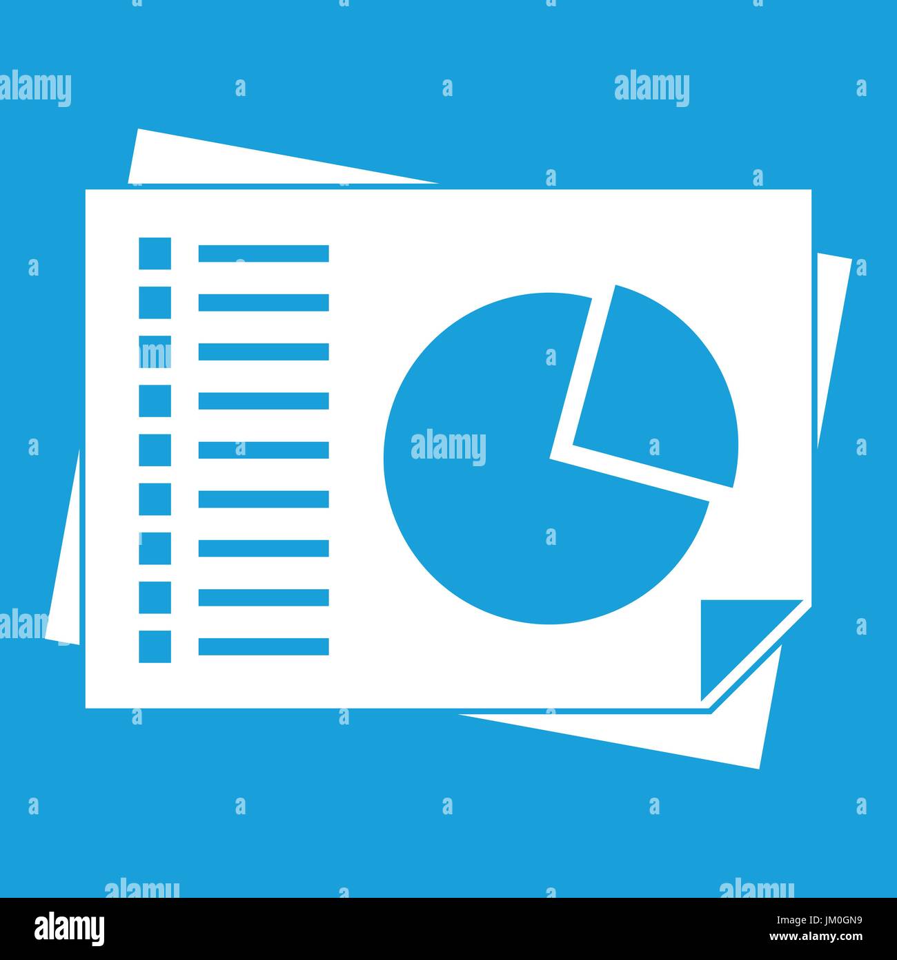 Sheets paper charts icon Stock Vector Images - Alamy