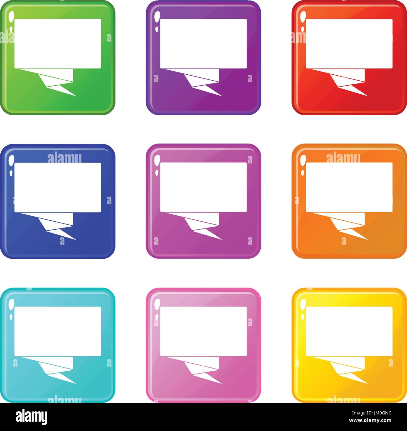 Square banner set 9 Stock Vector Image & Art - Alamy