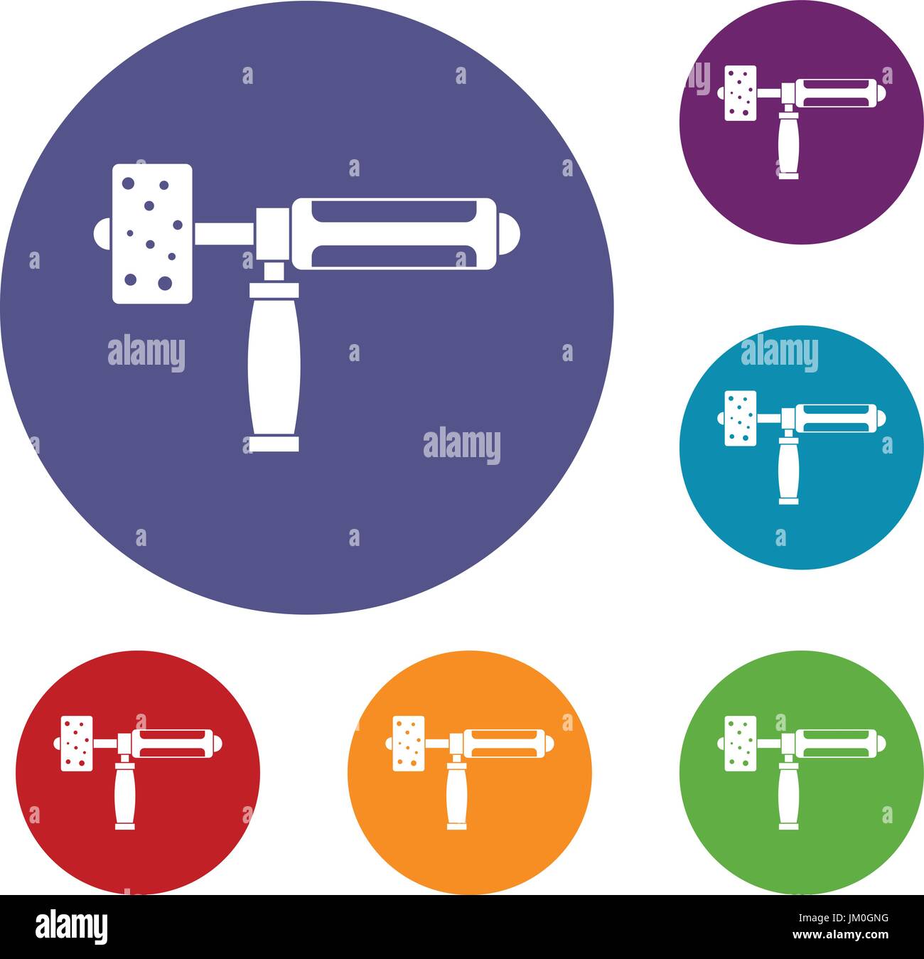 Precision grinding machine icons set Stock Vector Image & Art - Alamy